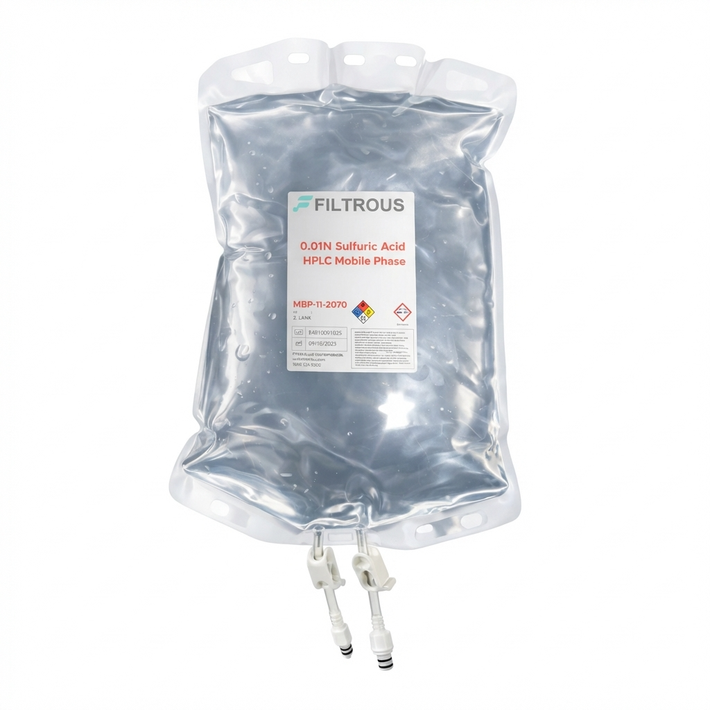 0.01N Sulfuric Acid Mobile Phase Bag, HPLC Grade, 7L – Filtrous