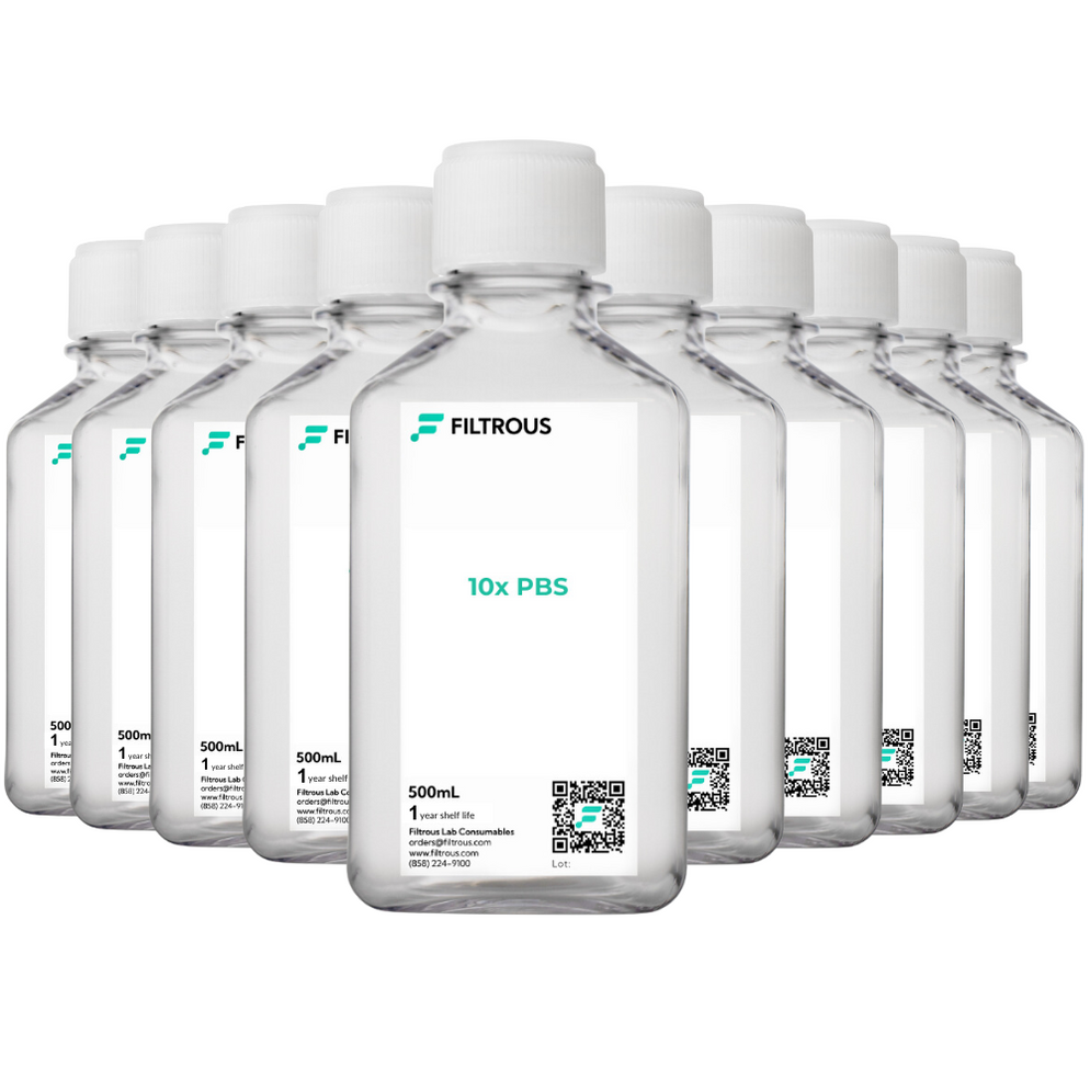 10X PBS Buffer, pH 7.4 (2 x 0.5L) | High-Purity Laboratory-Grade Solution – Filtrous