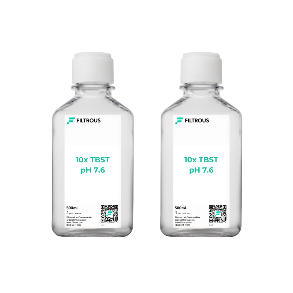 10X TBST Buffer, pH 7.6 – Optimized for Immunoassays & Western Blot – Filtrous