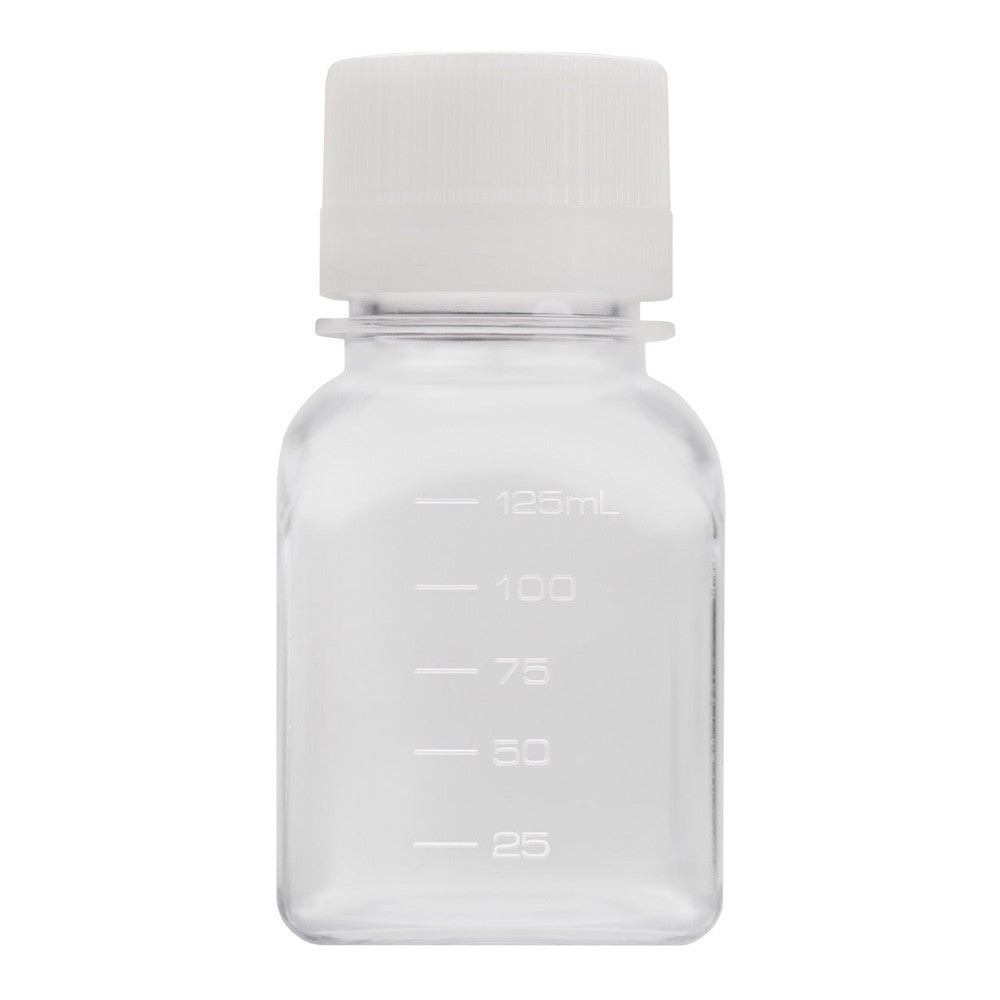 PETG Square Reagent Bottles, 125mL, 96/unit | Shatterproof, Space ...