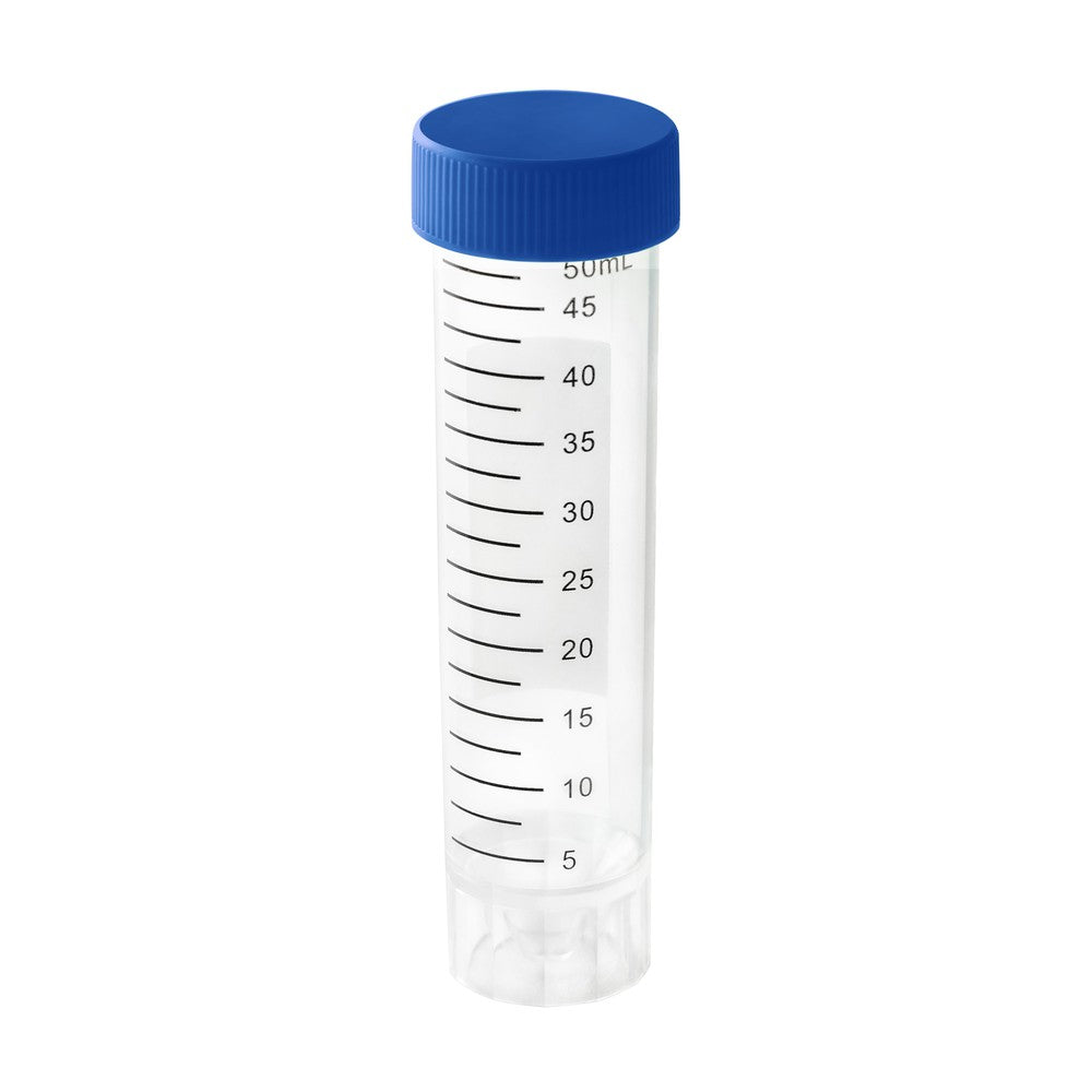 50mL Flat Screw Cap Standing Centrifuge Tubes w/ Cobalt Blue Cap - Filtrous