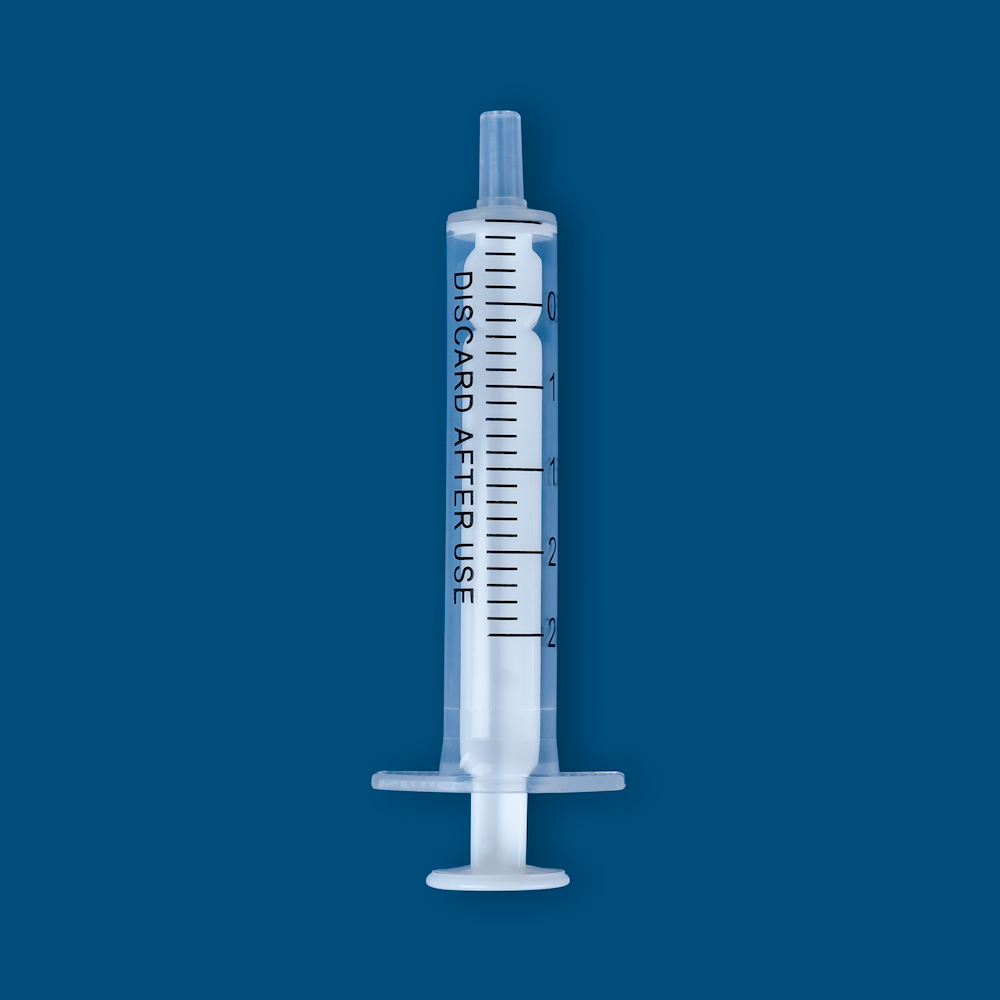 2.5mL Rubber-Free Luer Slip Syringe, Non-Sterile, 1200/unit | Safe ...